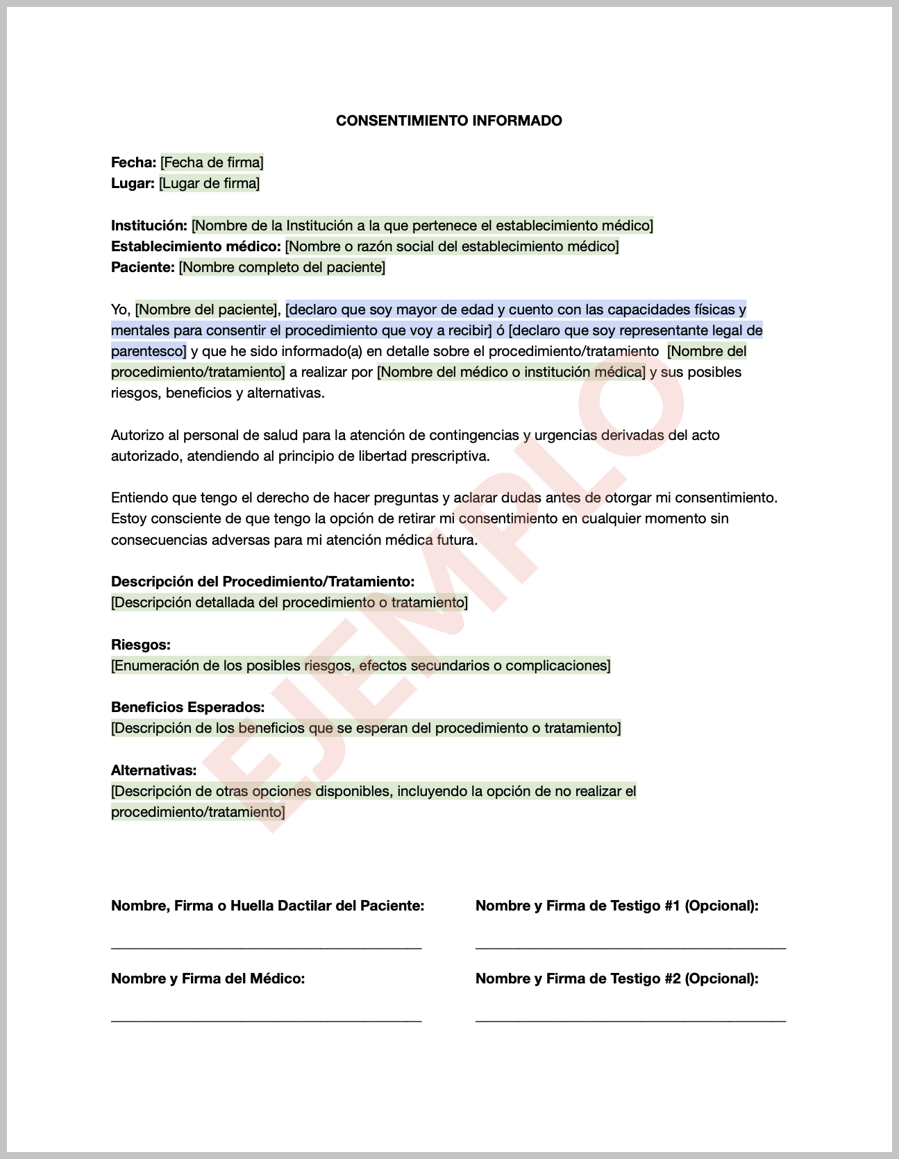 ¿Qué es el consentimiento informado? [Ejemplo y Tipos]